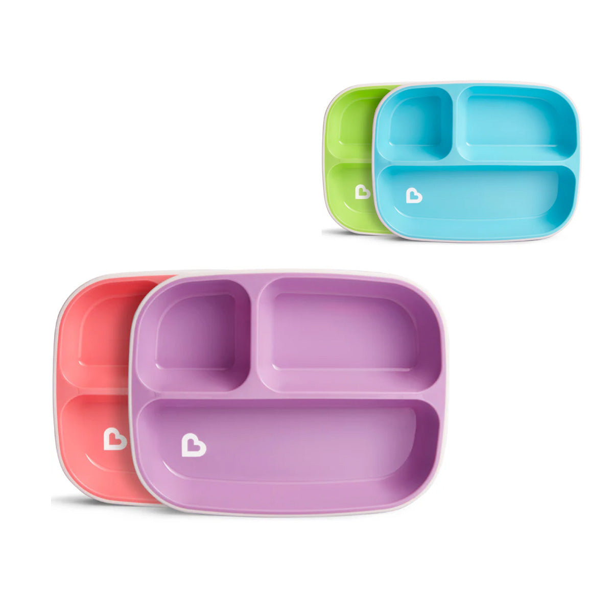 Munchkin Splash Devided Plates - 2 Pack | Baby Kingdom Pte Ltd