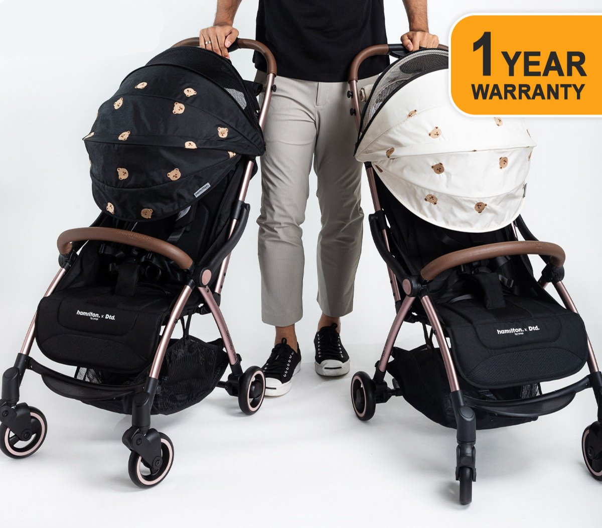 Hamilton X1 Plus x DTD (Bear) Magic Fold Stroller / Travel System ...