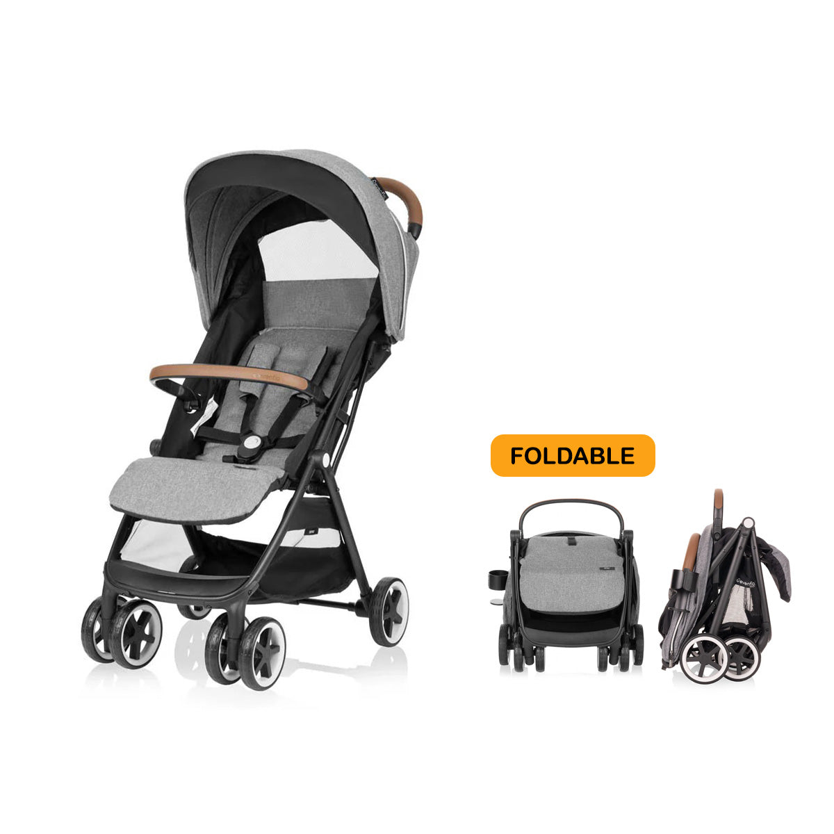 Evenflo Gold Otto Self-Folding Lightweight Travel Stroller - Moonstone ...
