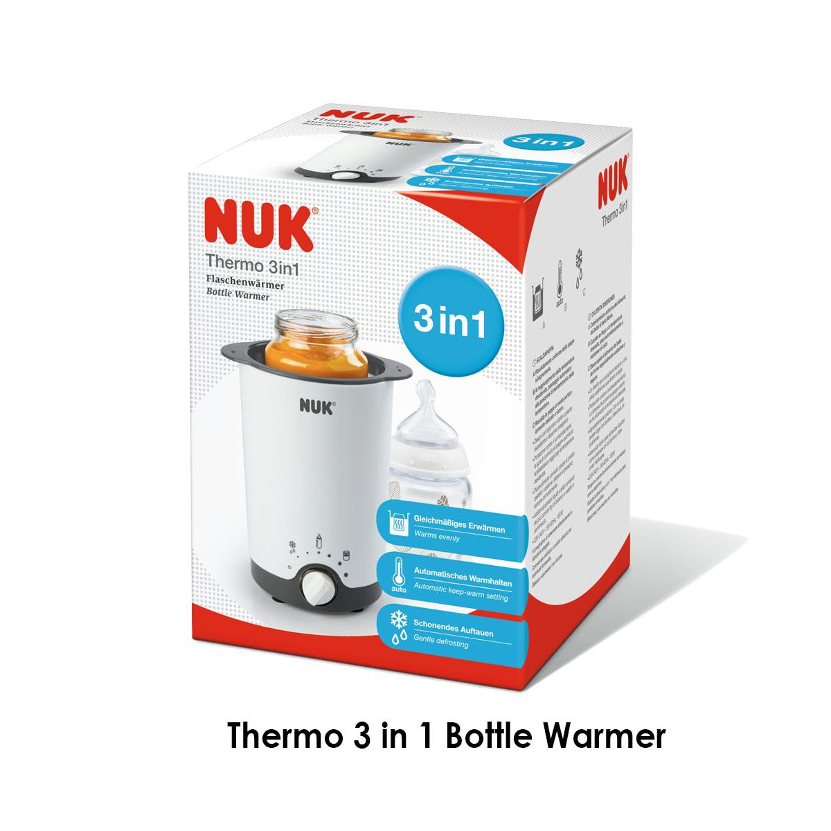 NUK Thermo 3 in 1 Bottle Warmer (Heat Up Keep Warm Defrost) | Baby Kingdom Pte Ltd