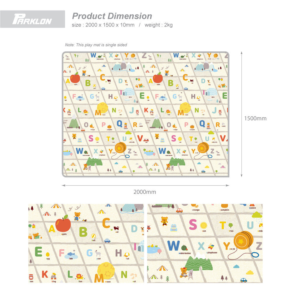 Parklon Single sided PE Roll Mat English Village (10mm thick) | Baby ...