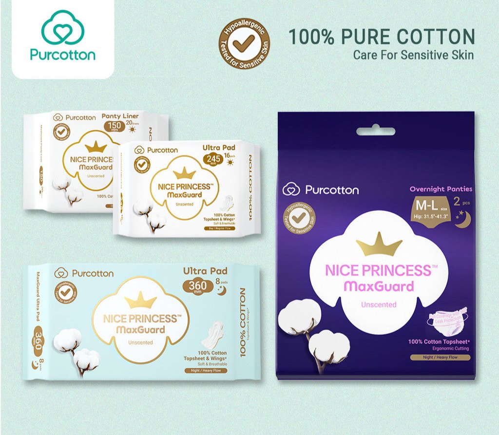 Purcotton Nice Princess MaxGuard Sanitary Pad Pure Cotton | Baby ...
