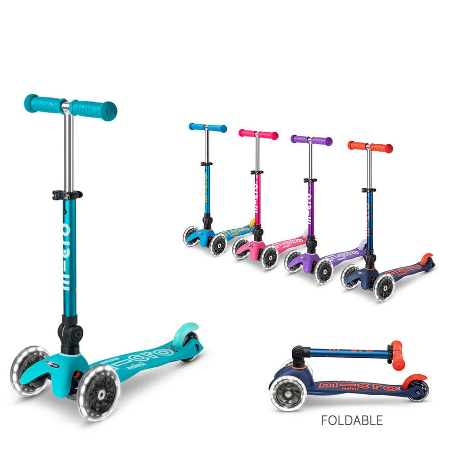 [2Yrs Local Warranty] Micro Mini Deluxe Foldable LED Kids Scooters - 5 ...