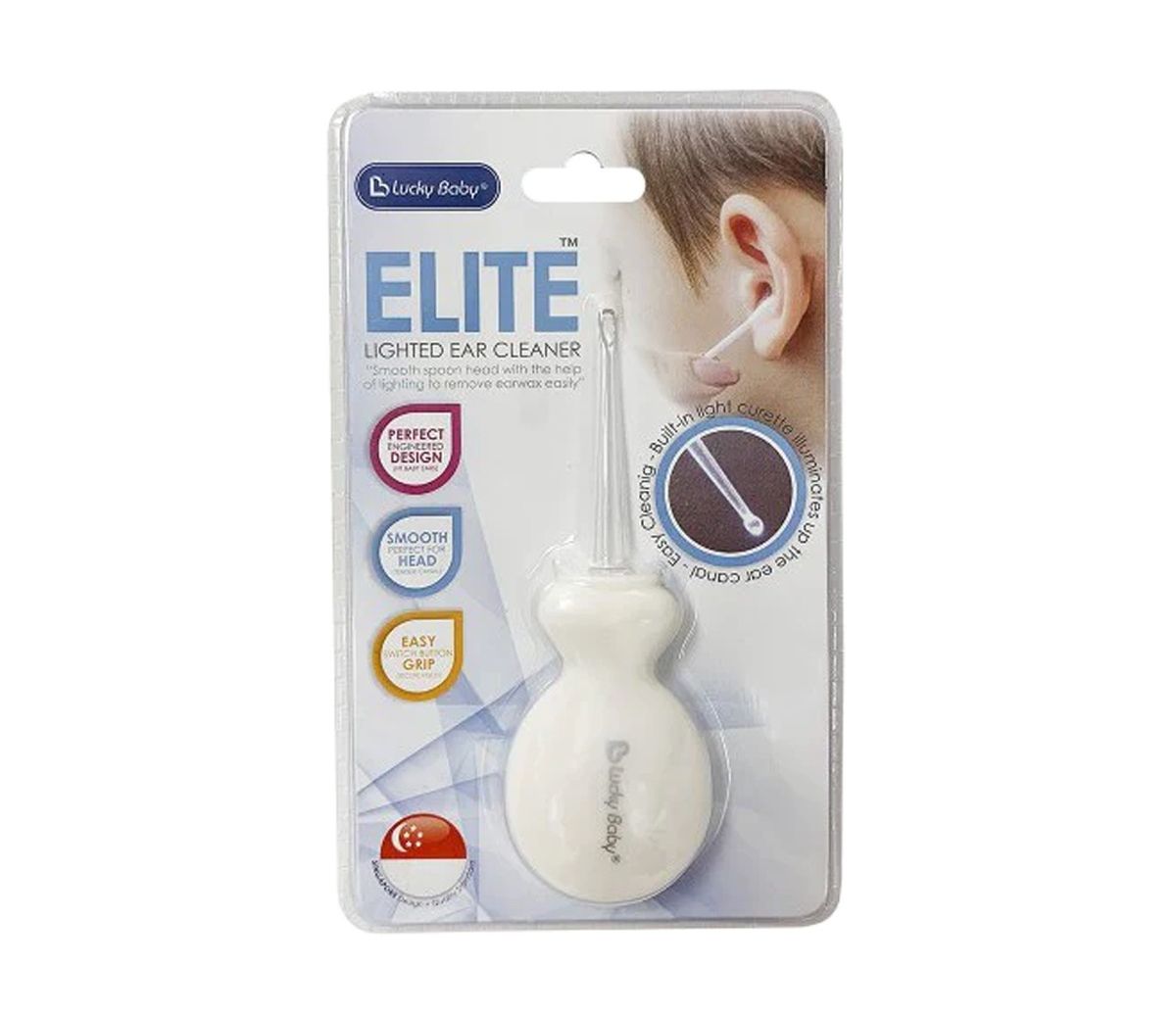Lucky Baby Safety Elite Lighted Ear Wax Cleaner | Baby Kingdom Pte Ltd