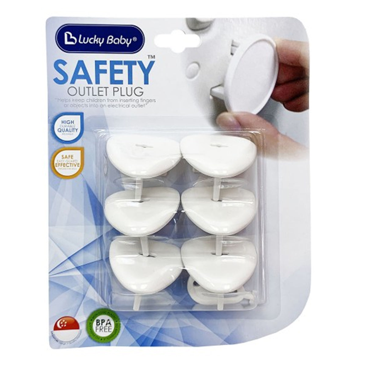 Lucky Baby Safety™ Outlet Plug | Baby Kingdom Pte Ltd