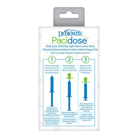 Dr Brown's Pacidose Liquid Medicine Dispenser Combo Pack (2 Pacifiers ...