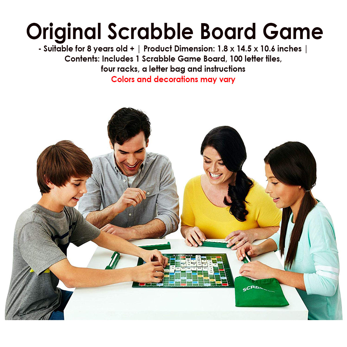 Mattel Original Scrabble Board Game | Baby Kingdom Pte Ltd